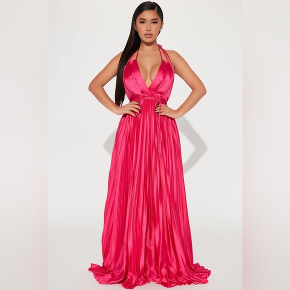 Fashion Nova | Dresses | Fashion Nova Satin Maxi Dress Nwt | Poshmark